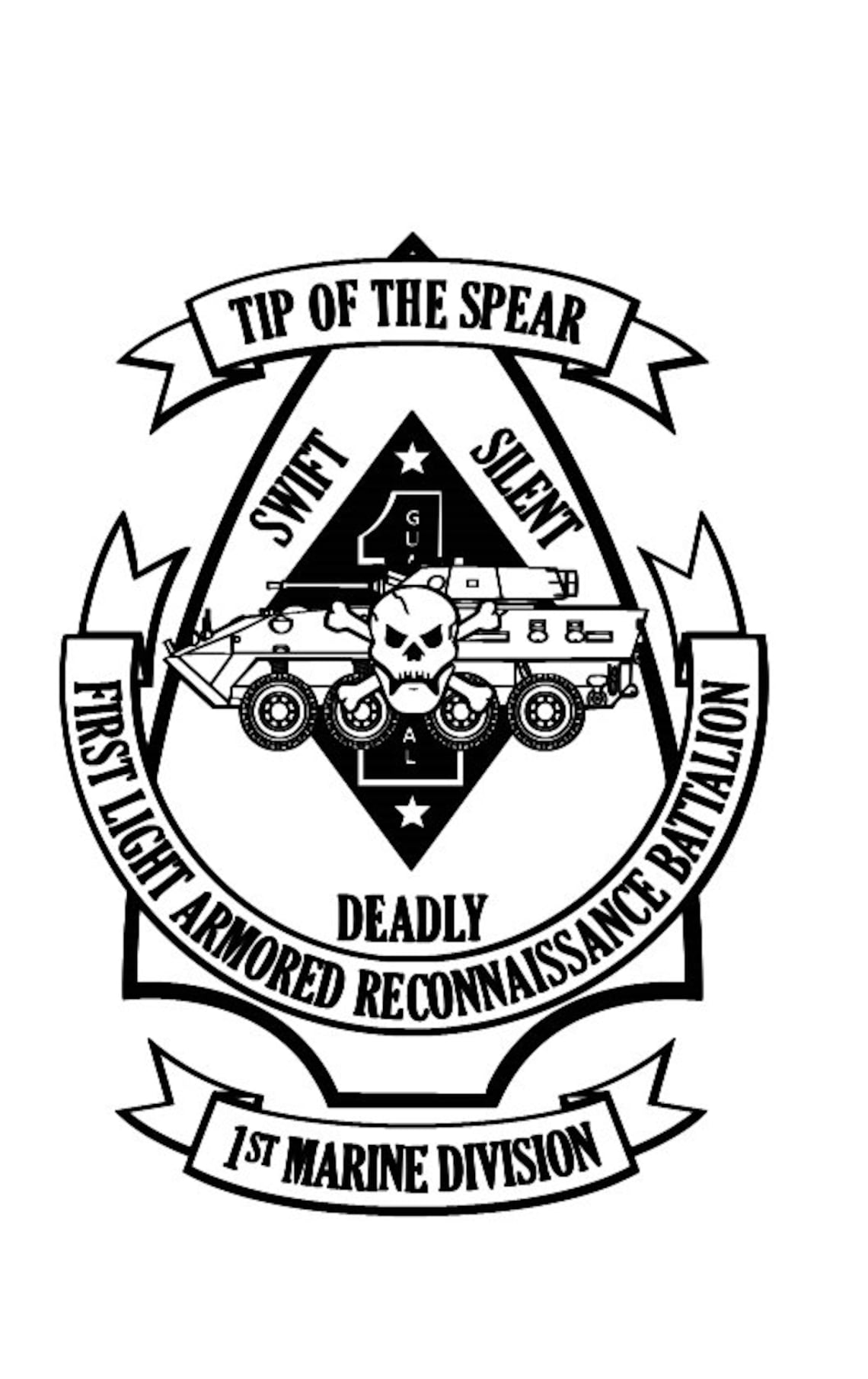 1st Light Armored Reconnaissance Battalion First LAR Logo - Etsy