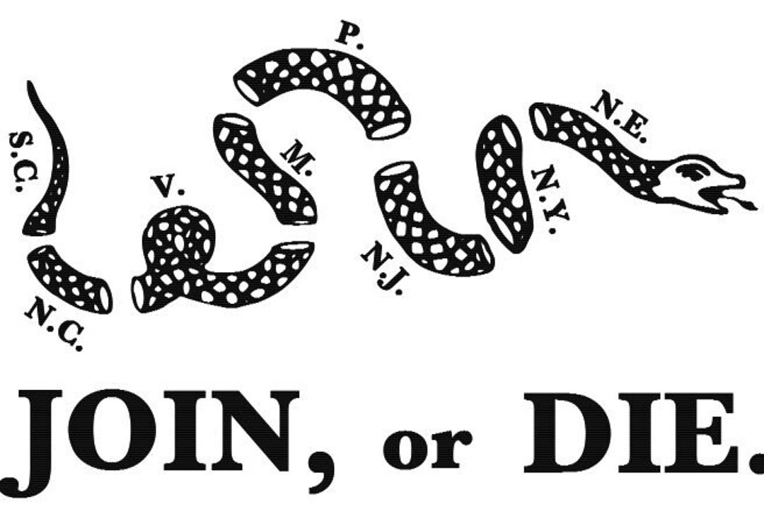 Join or Die Downloadable File Svg Dxf Png Jpg Snake - Etsy