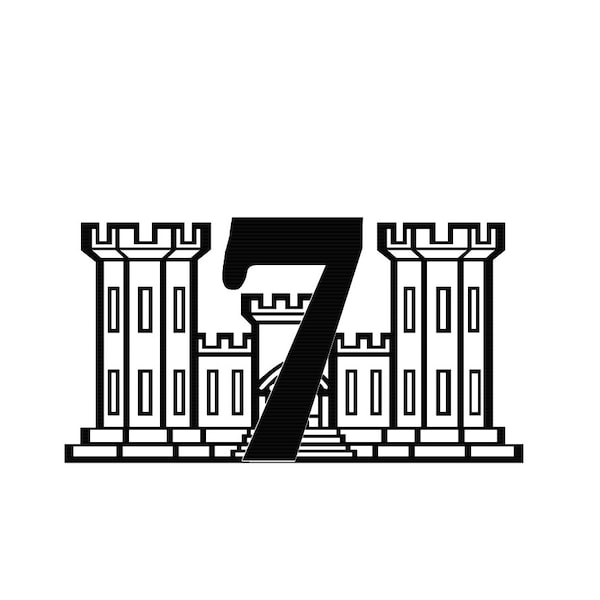 Army Engineers Castle Svg - Etsy