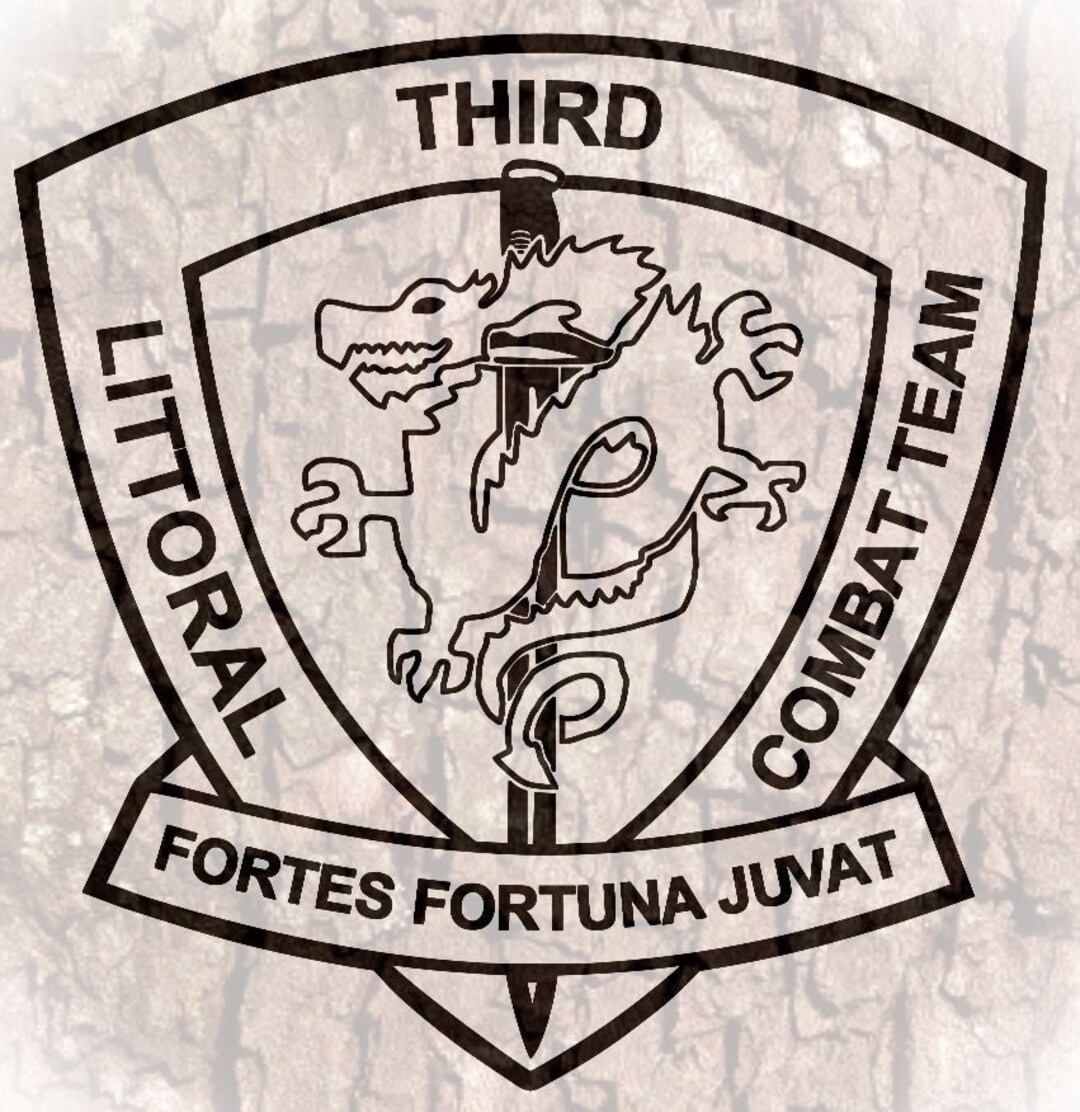 3RD LITTORAL COMBAT TEAM Emblem Logo Unit Crest Shield - Etsy