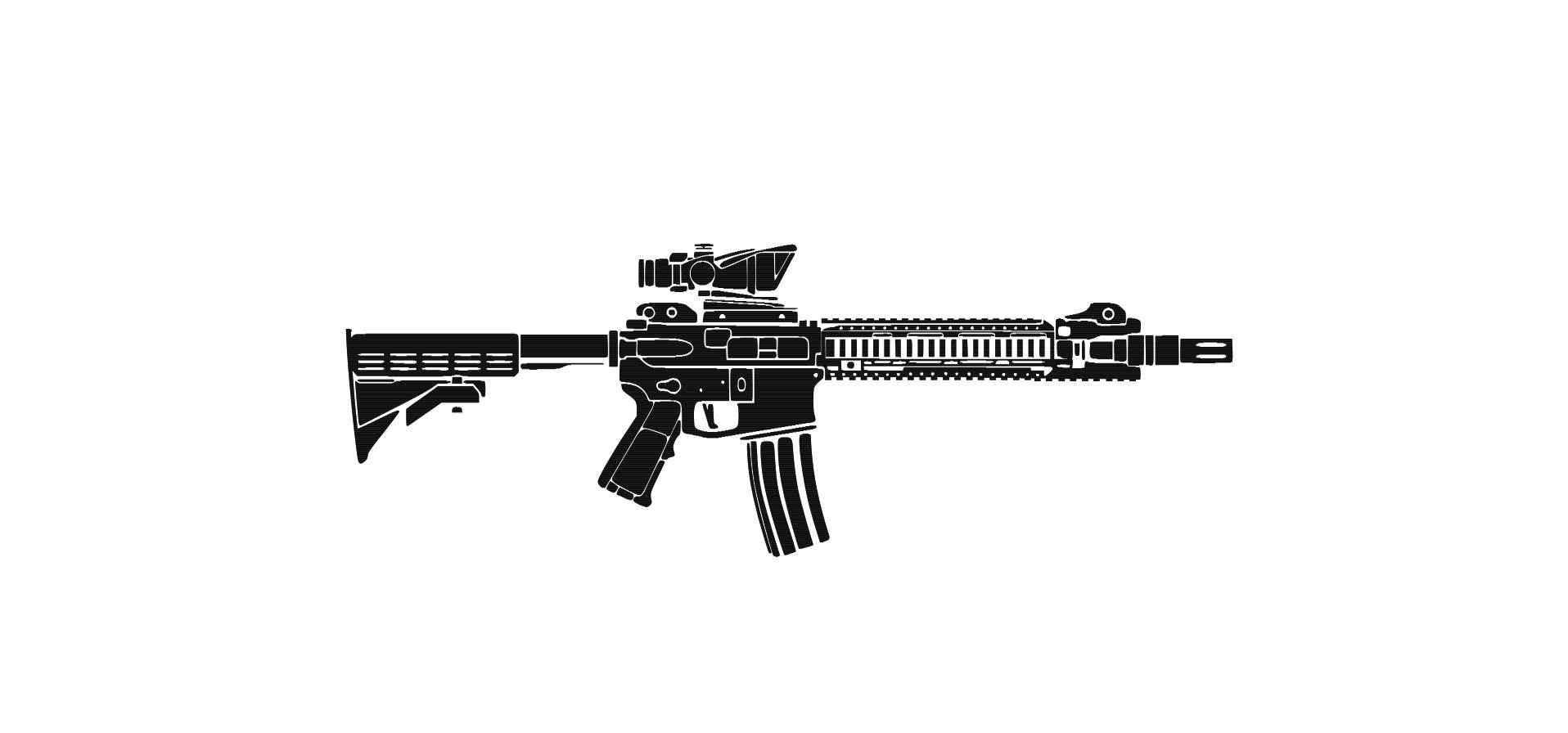 M4 Silhouette Vector