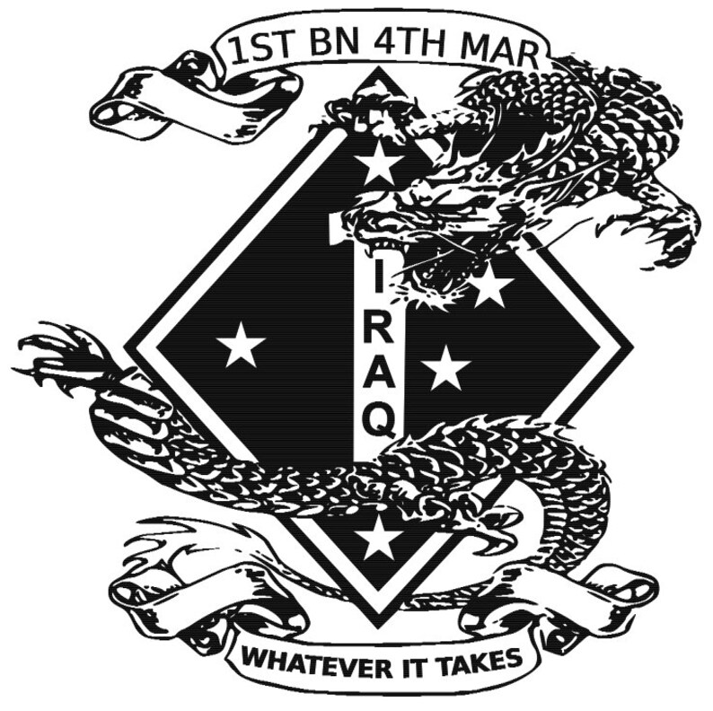 1st Battalion 4th Marines V14 Logo Emblem Graphic Crest | Etsy