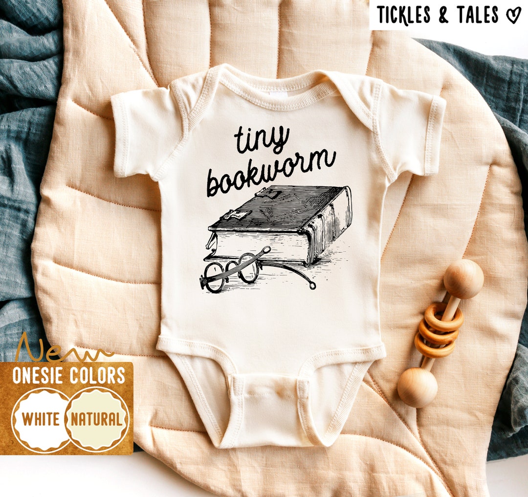 Tiny Bookworm Baby ONESIES® Brand - Reading Story Baby Bodysuit - Etsy