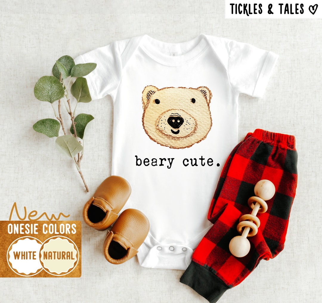 Beary Cute Baby ONESIES® Brand - Bear Woodland Animal Baby Bodysuit - Etsy