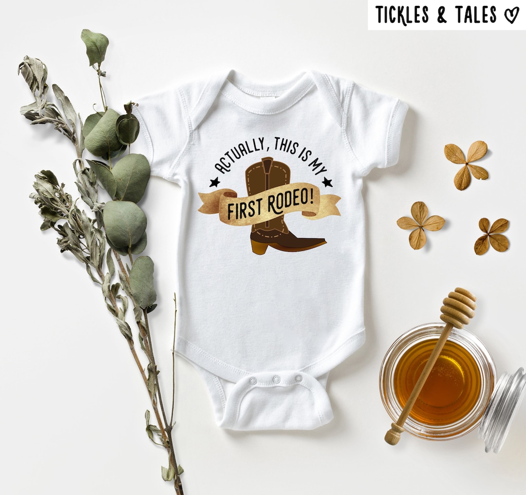 This is My First Rodeo Onesie - Cowboy Baby Clothes - Cute Baby Clothes ...