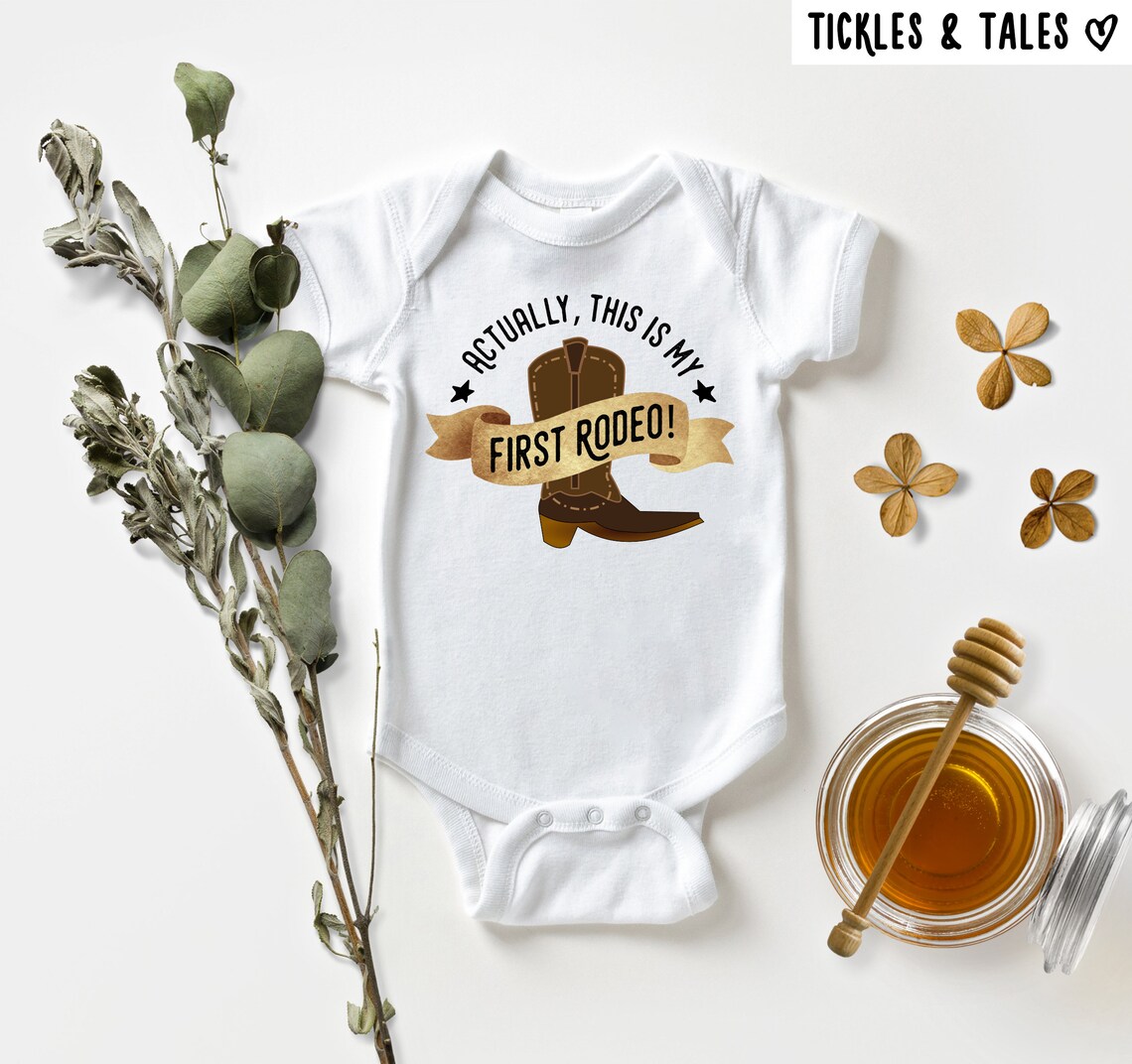 This is My First Rodeo Onesie Cowboy Baby Clothes Cute - Etsy