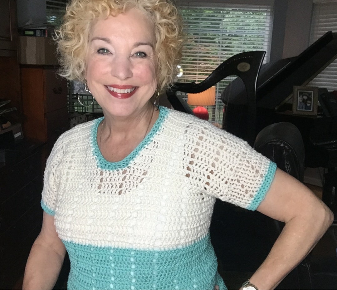 Block Party Tee - Crochet Pattern - Size Inclusive! - Etsy