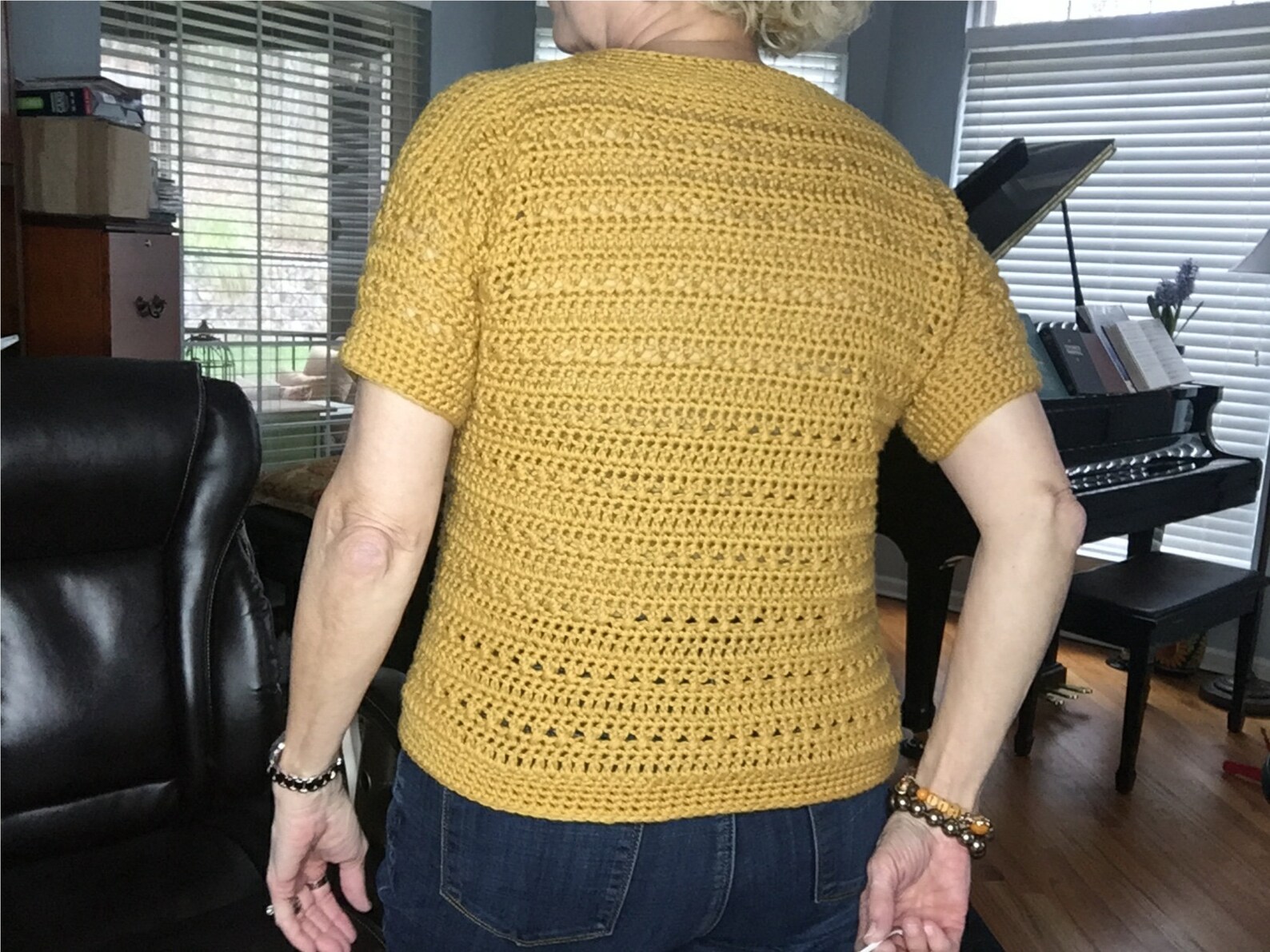 Golden Cross Crochet Summer Sweater Pattern - Etsy