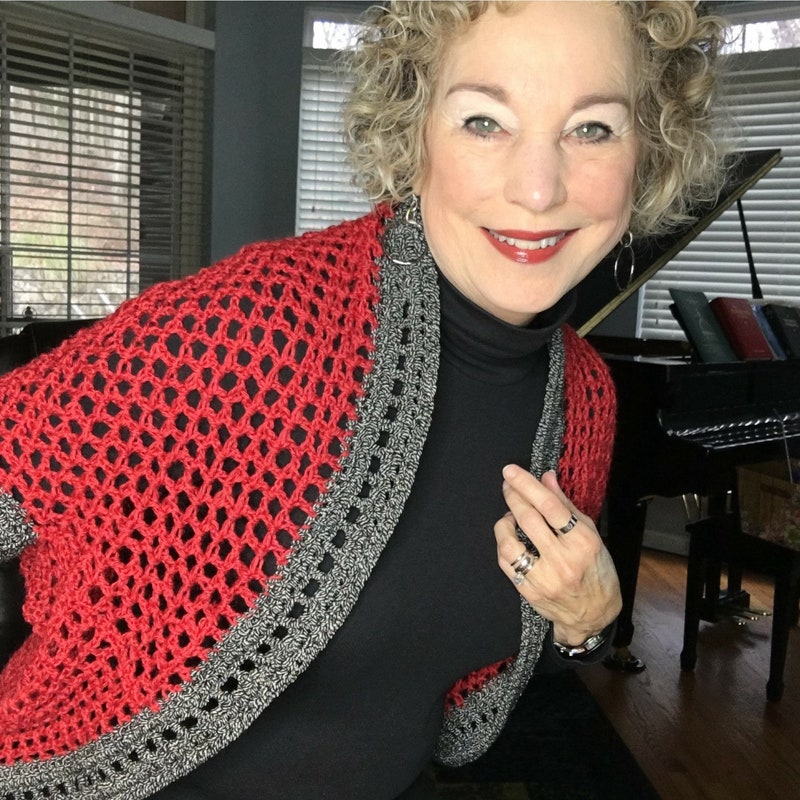 Red Shrug - Etsy