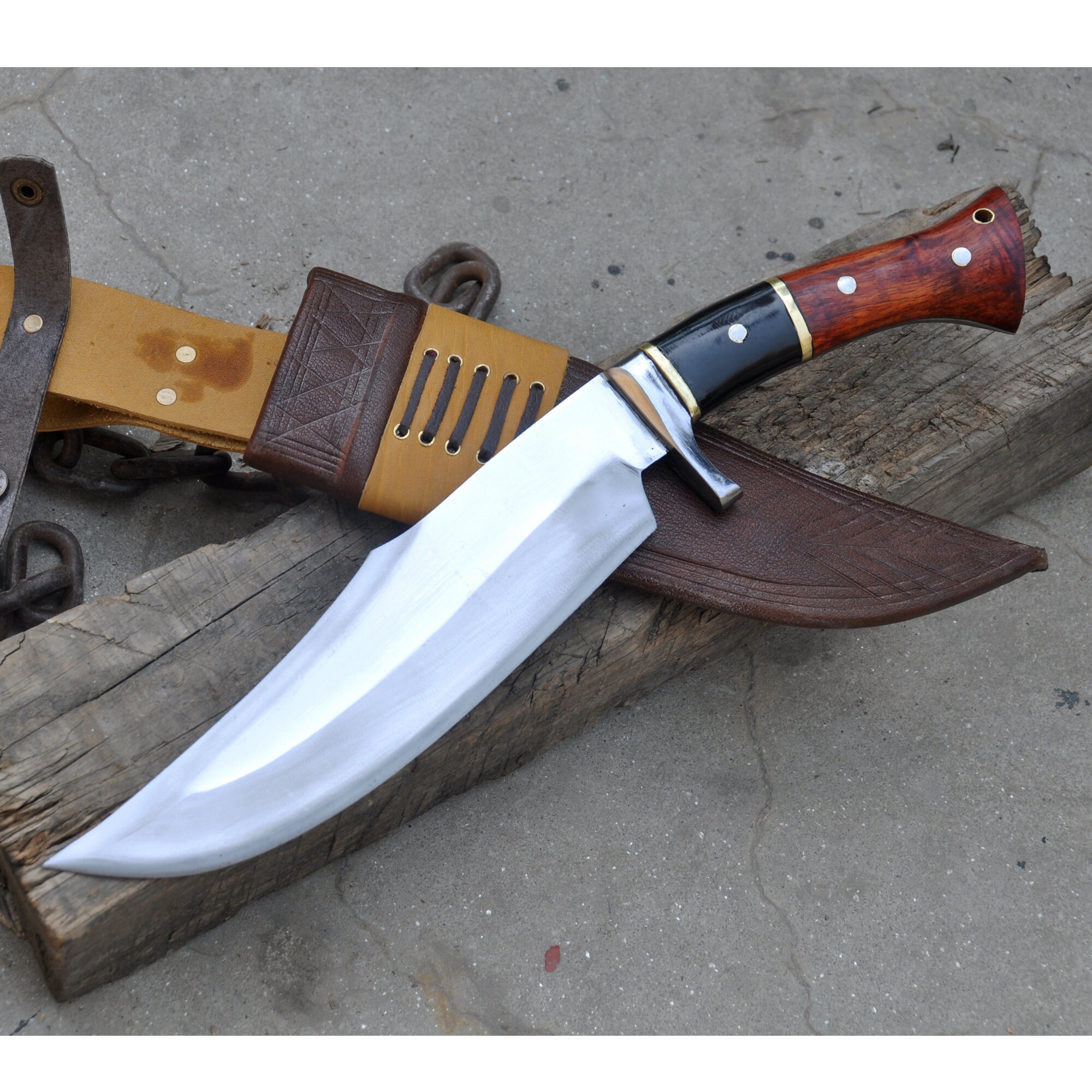 Everestforge-10 inches Blade Hand forged working Bowie knife-Crafted by ...