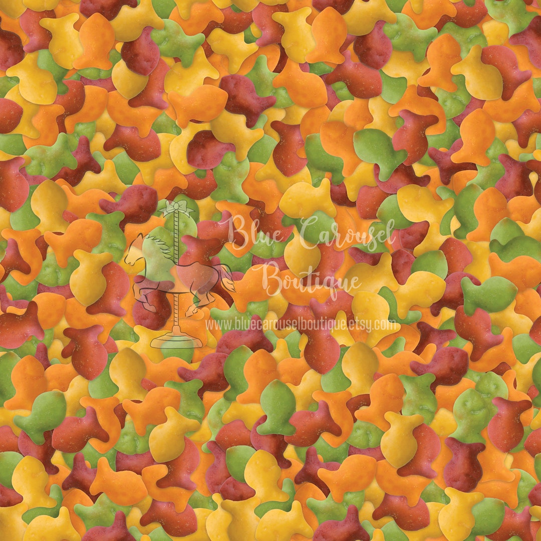 Rainbow Goldfish Crackers Seamless DIGITAL File JPG PNG - Etsy