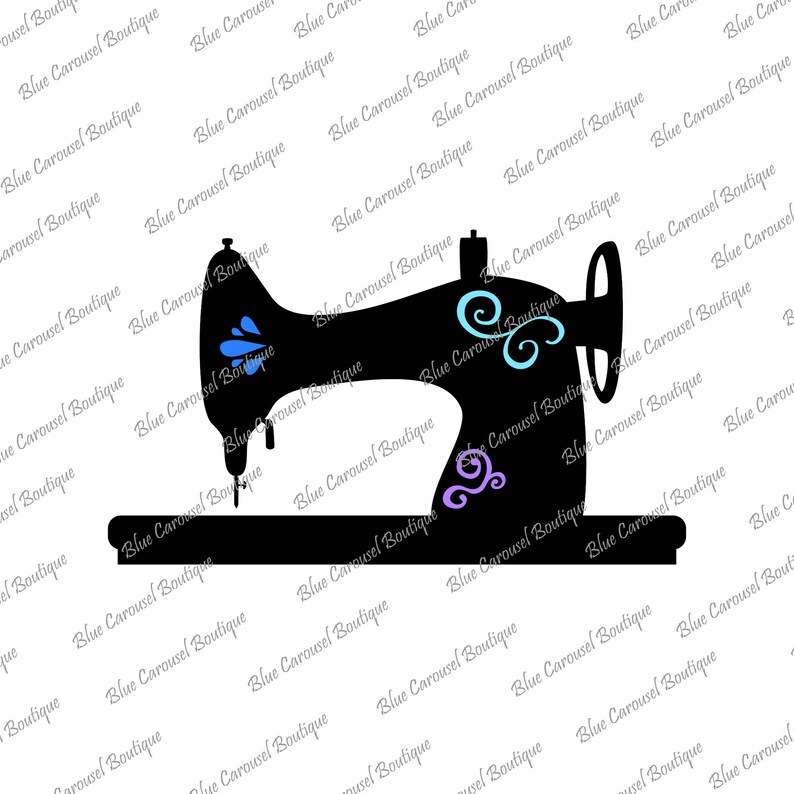 Vintage Sewing Machine SVG Digital File for Cutting Machines or Laser ...