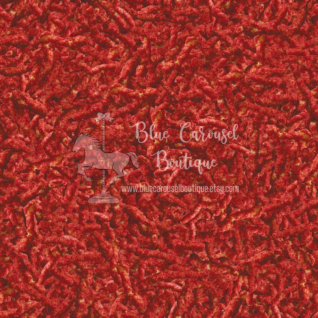 Flamin' Hot Cheeto Seamless Pattern: Spicy Fabric Print (PDF, JPG) - Etsy