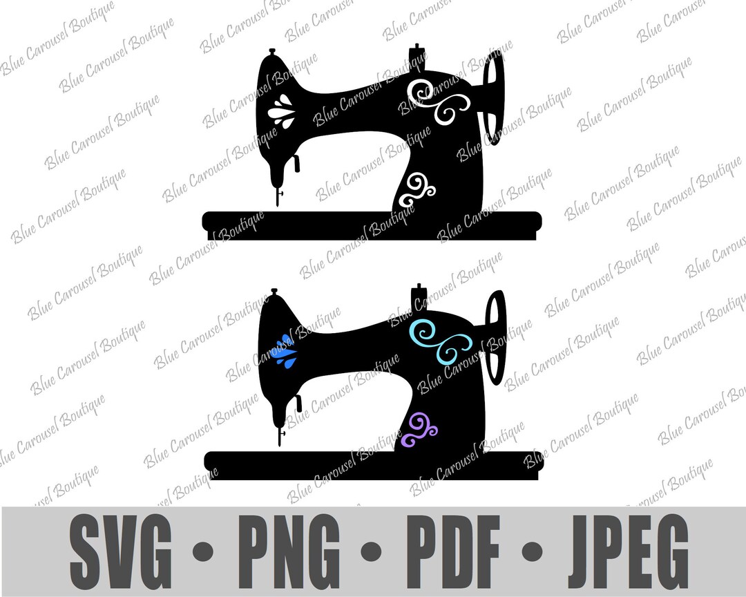 Vintage Sewing Machine SVG Digital File for Cutting Machines or Laser ...
