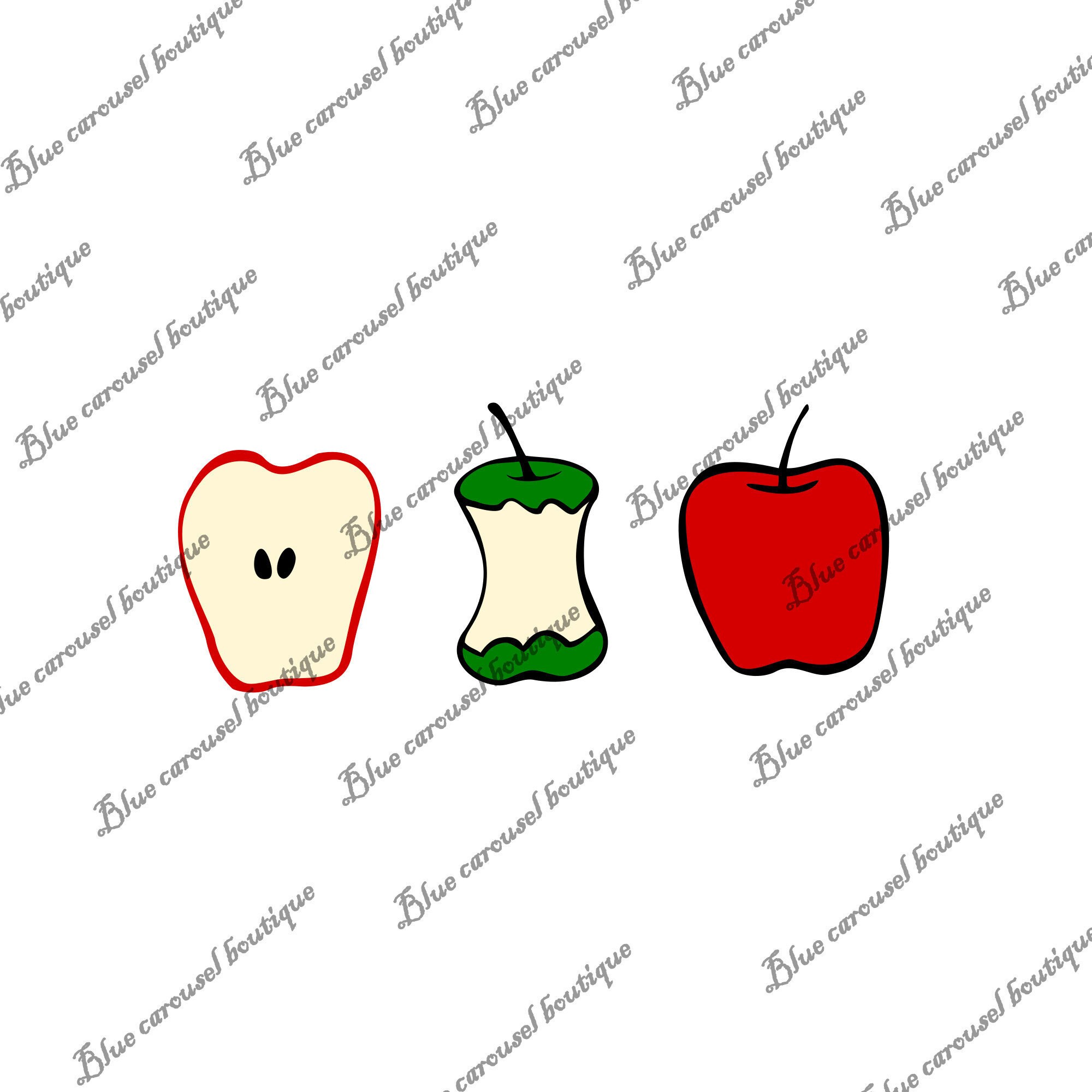 Fresh Apples SVG Digital File INSTANT Download Hand Drawn Vector Art ...
