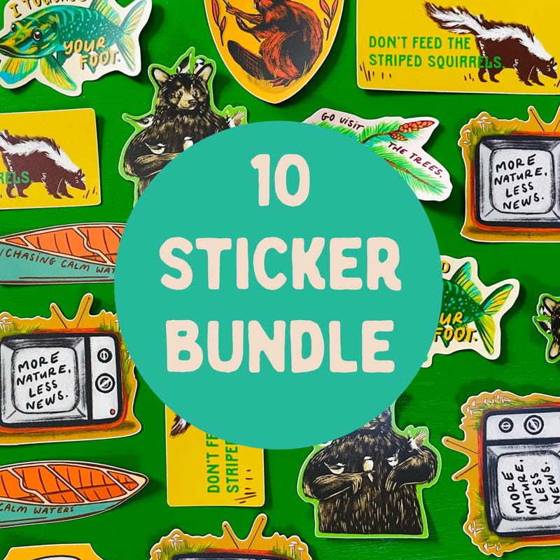 Nature Stickers - Etsy