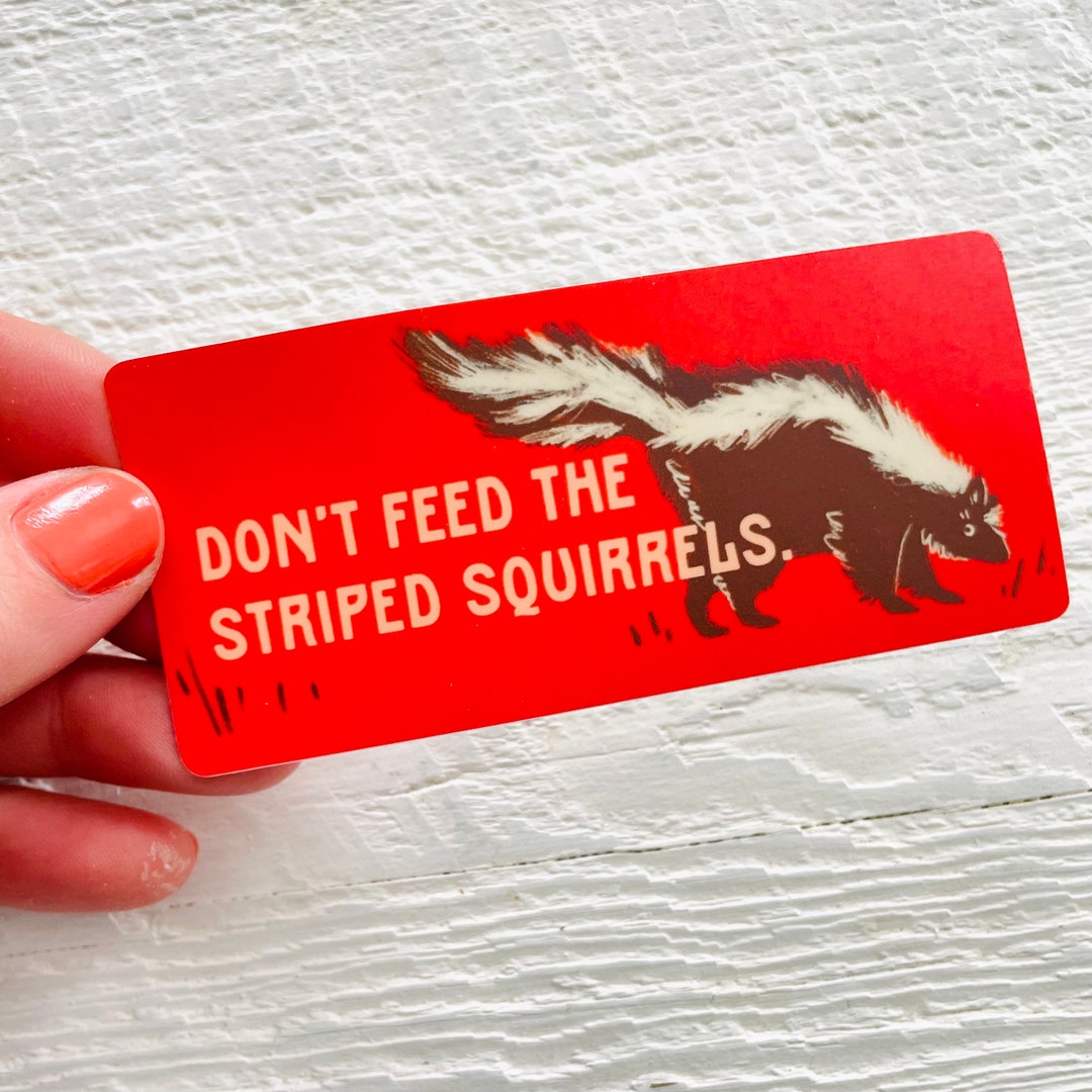 Funny Skunk Sticker, Whimsical Sticker, Vinyl Sticker, Nature Sticker ...