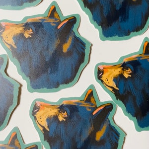 Black Bear Sticker, Norther American Bears, Nature Stickers, Vinyl ...