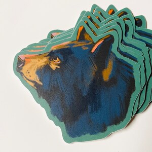Black Bear Sticker, Norther American Bears, Nature Stickers, Vinyl ...