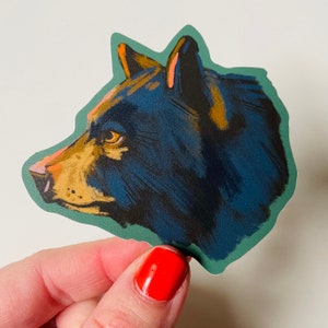 Black Bear Sticker, Norther American Bears, Nature Stickers, Vinyl ...