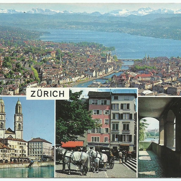 Swiss Postcard - Etsy