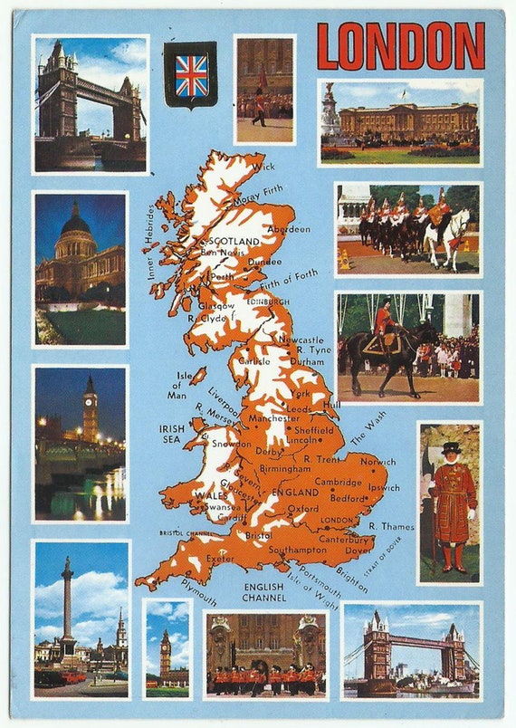 London Vintage Postcard