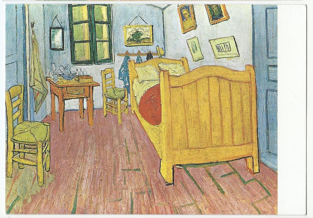 The Bedroom at Arles by Vincent Van Gogh, Vintage Postcard, Painting ...