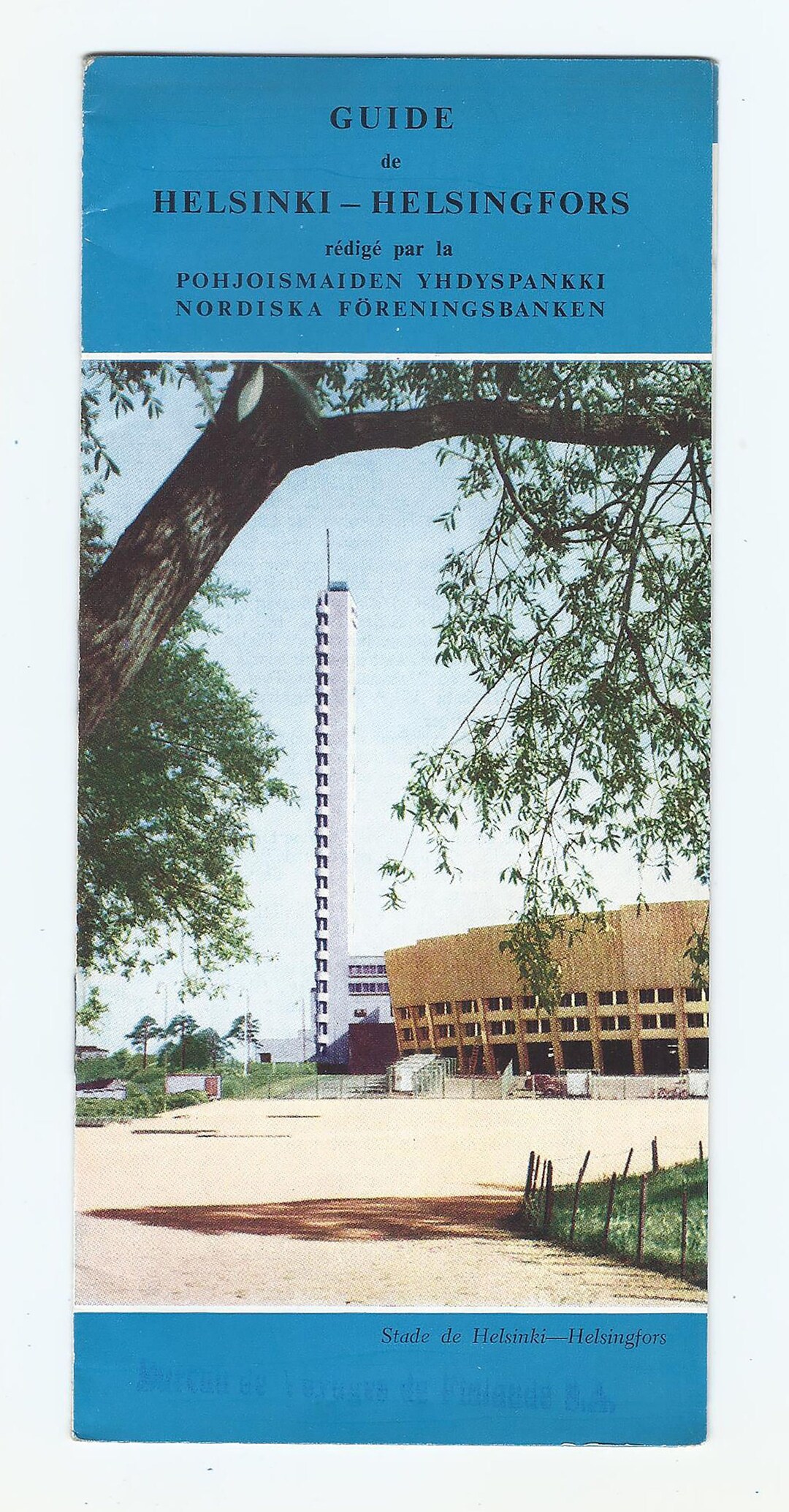 Helsinki Finland Guide, Vintage Brochure, French Edition, 2 Maps Inside ...