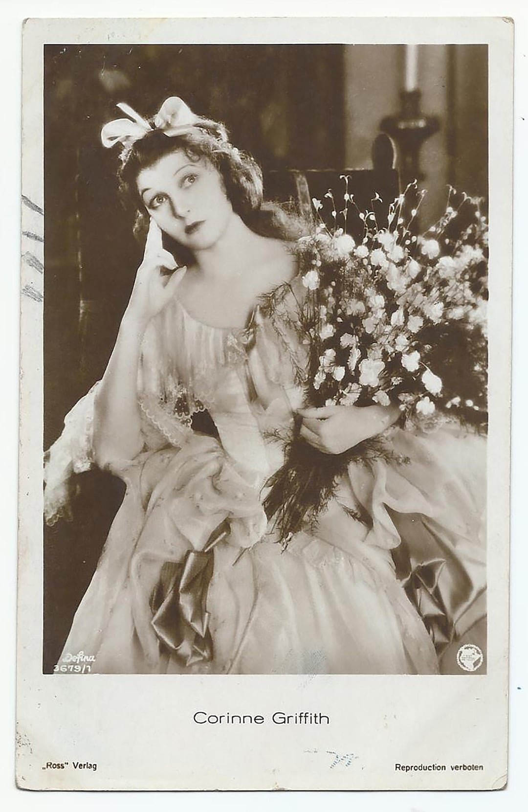Corinne Griffith, Vintage Postcard, American Film Actress, Ross ...