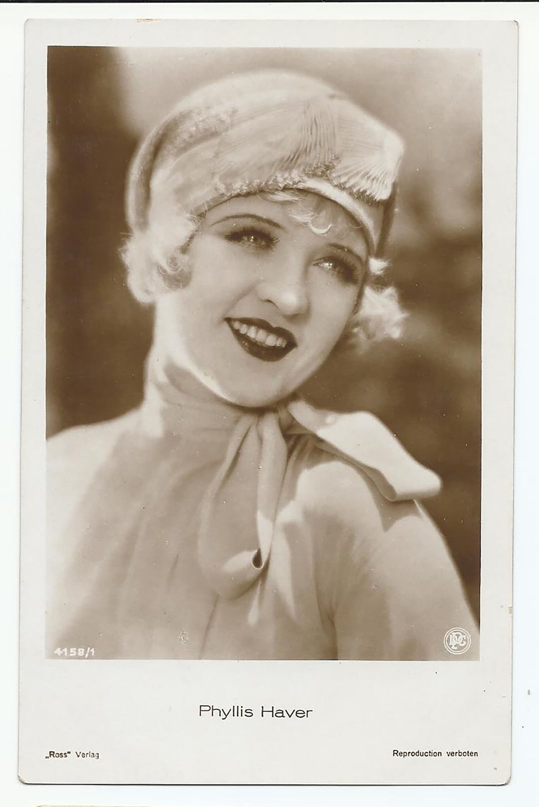 Phyllis Haver, Vintage Artist Card, American Actress, Silent Film Era ...