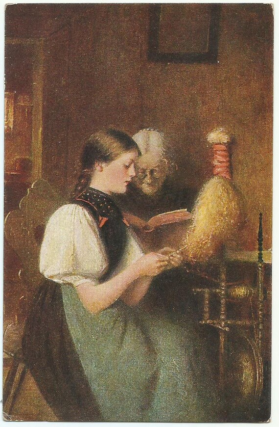 Prayer and Work by Georg Buchner Vintage Postcard German - Etsy