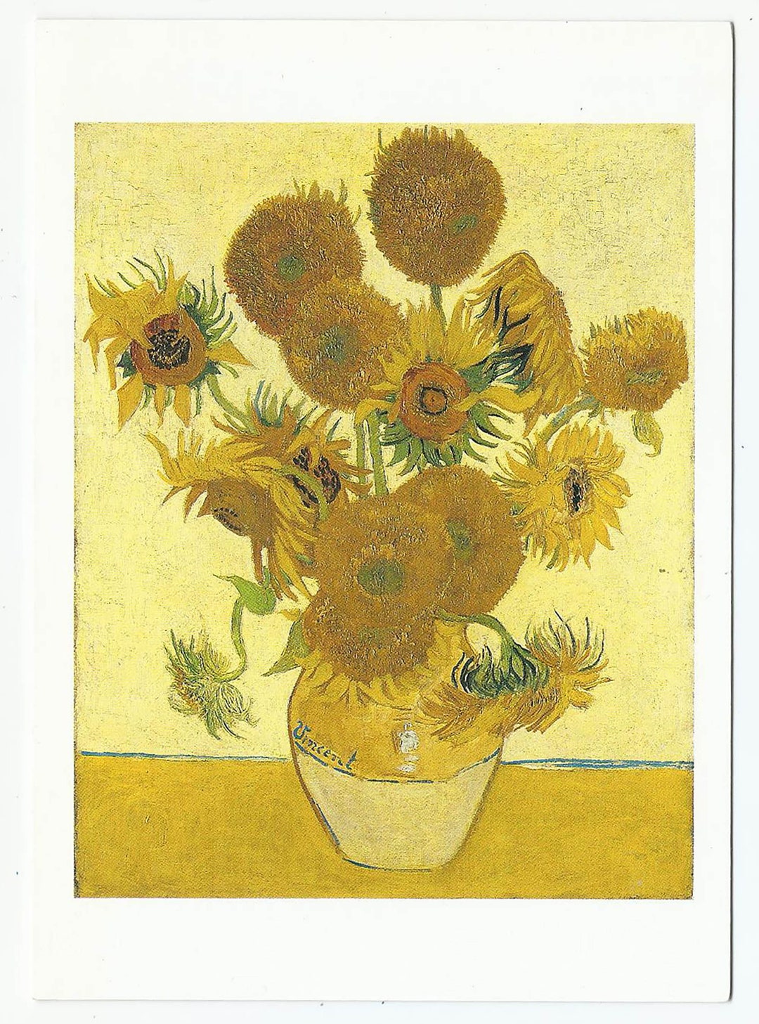 Sunflowers by Vincent Van Gogh, Vintage Greeting Card, Dutch Painter ...