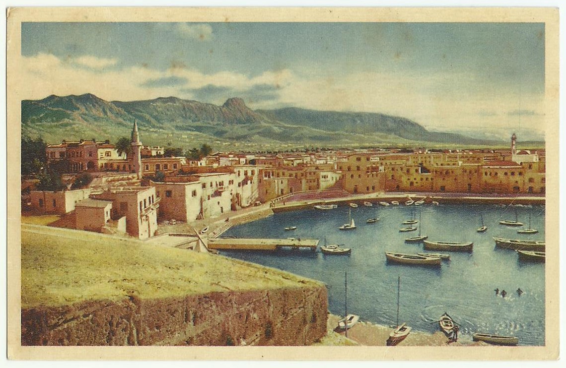 Kyrenia Cyprus Vintage Postcard Harbour View 1950s | Etsy
