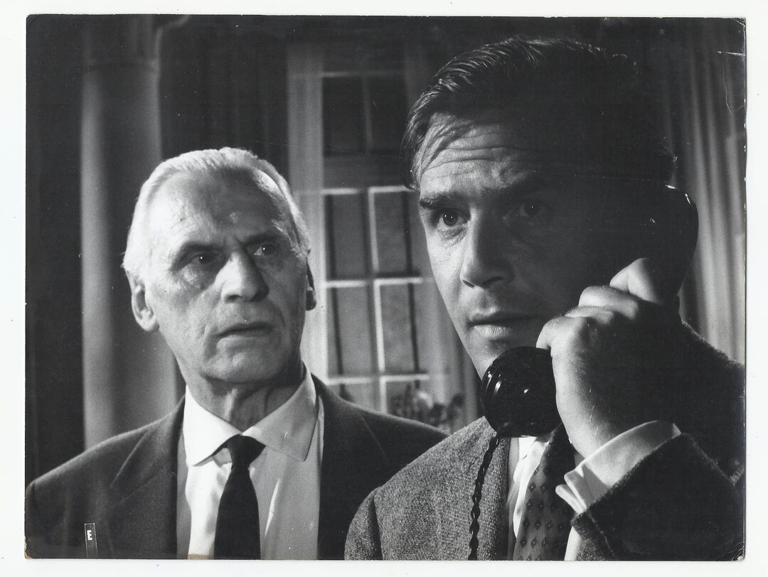 Ulrich Beiger-joachim Fuchsberger in the Terrible People 1960, Lobby ...