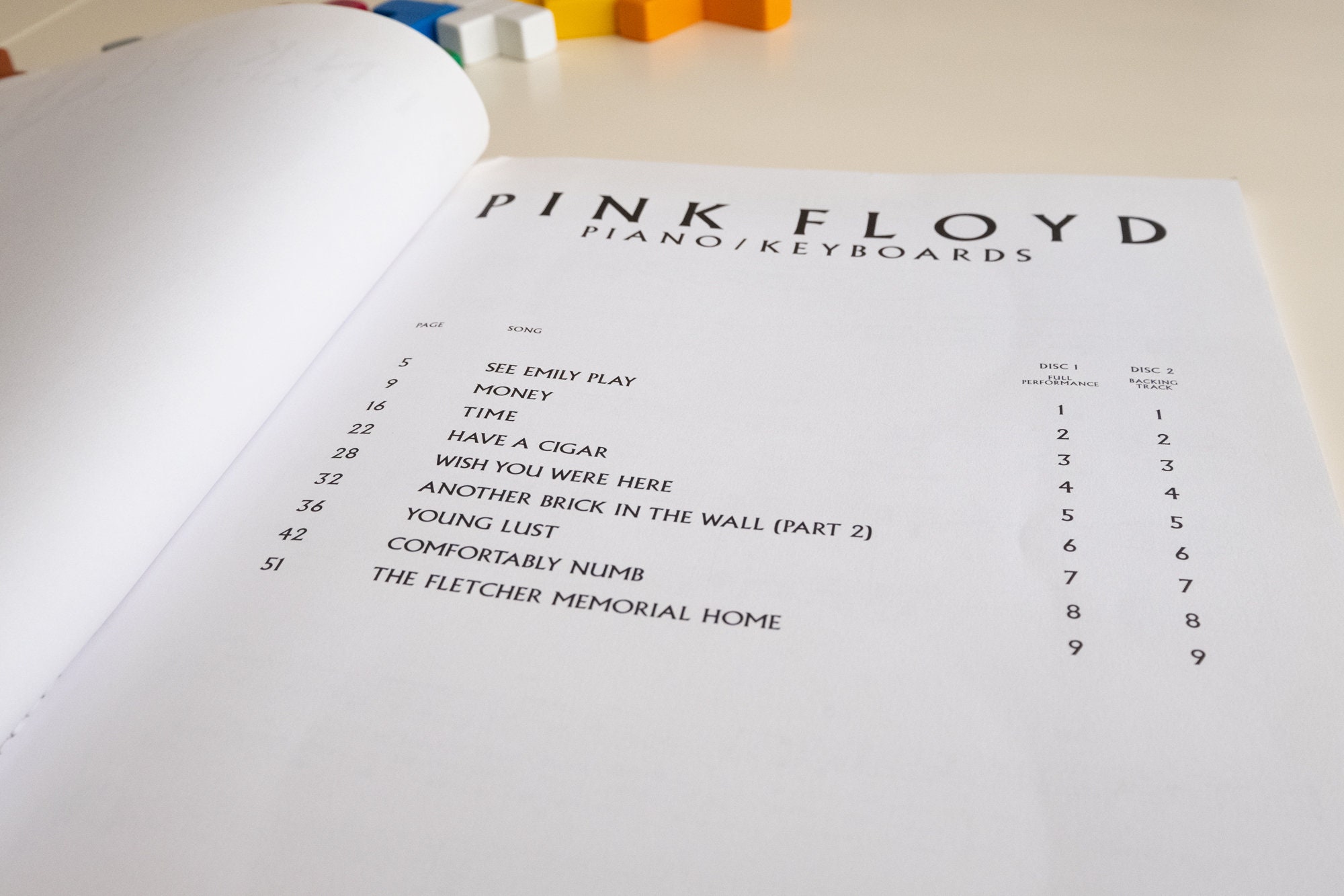 Pink Floyd Sheet Music for Piano-keyboards Nine Songs Inc. - Etsy