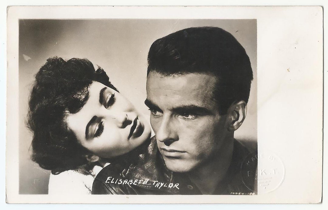 Elizabeth Taylor-montgomery Clift Vintage Postcard American - Etsy