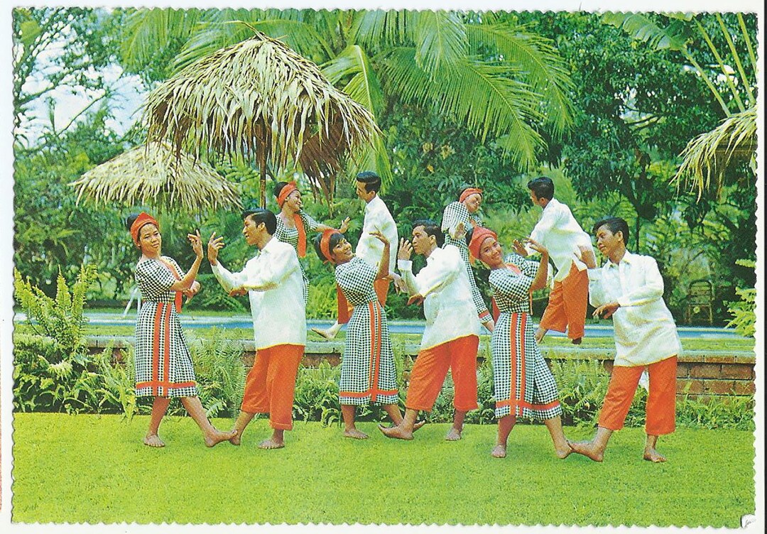 Itik Itik Dance Of Philippines Vintage Postcard Visayan Folk Dance Mimics Ducklings Etsy