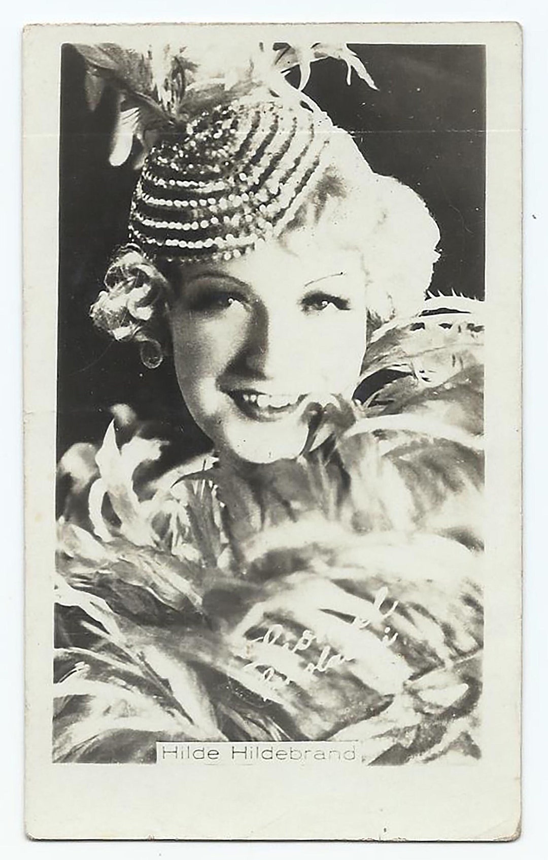 Hilde Hildebrand Vintage Postcard German Actress Lionel - Etsy