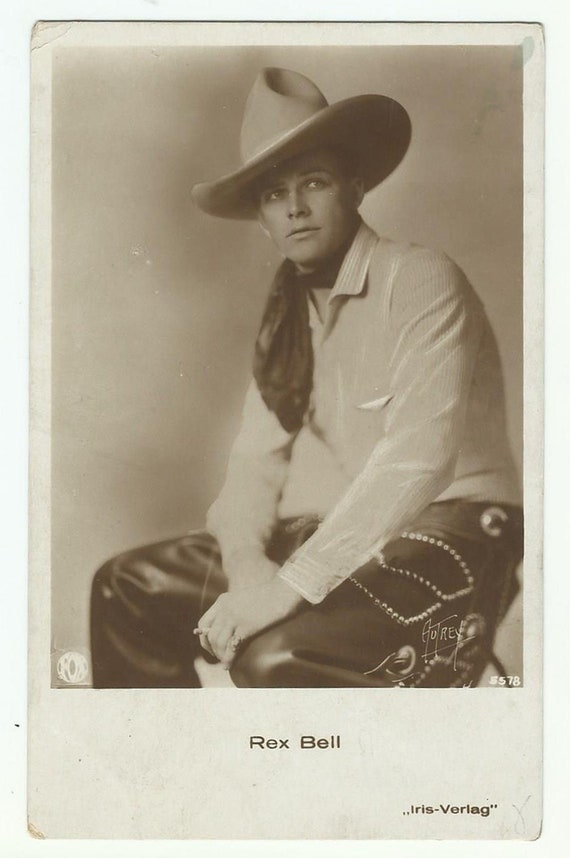 Rex Bell Vintage Postcard American Actor Editor Iris 1930s | Etsy