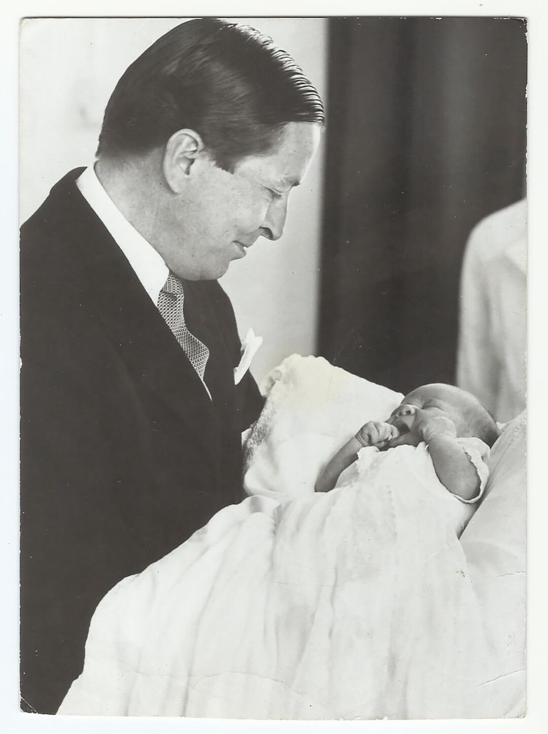 Prince Claus of the Netherlands, Vintage Postcard, Showing His Son ...