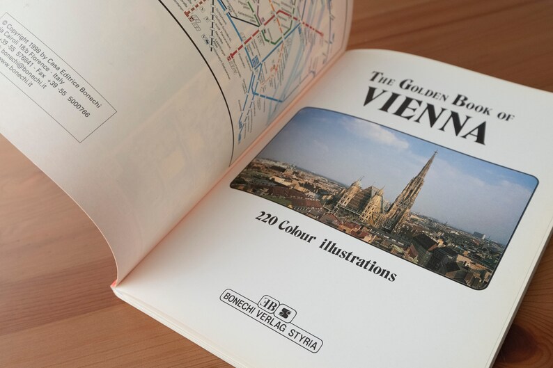 Vienna-the Golden Book, Vintage Guide Book, Bonechi Series, English ...