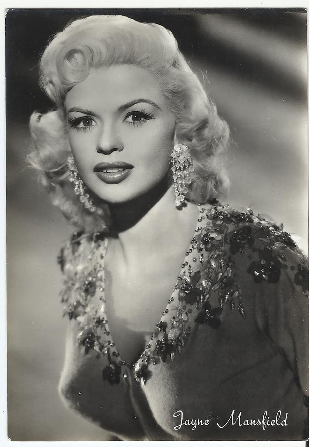 Jayne Mansfield, Vintage Postcard, American Actress-playboy Playmate, Italian Print, RPPC, 1960s ...