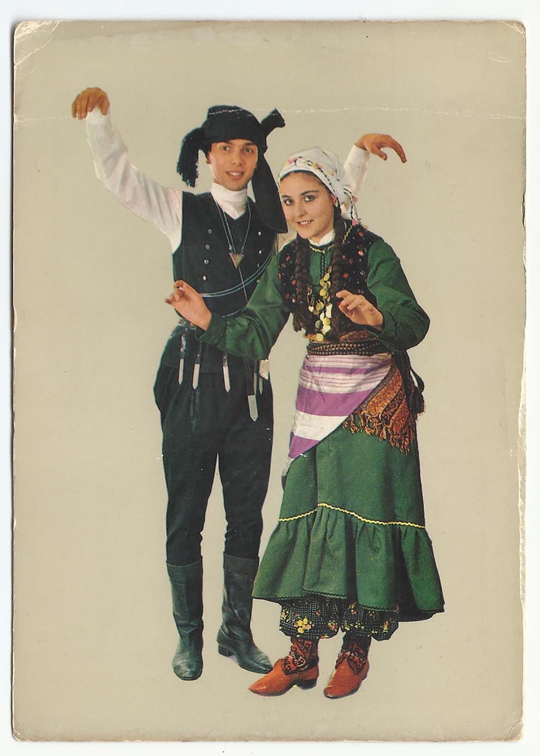 Turkish Folk Dance Group, Vintage Postcard, Horon-black Sea Region, L ...