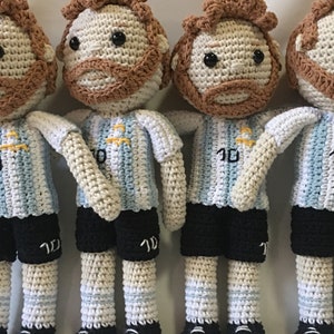 Lionel Messi Doll, Messi Crochet Doll, Amigurumi Doll, World Soccer ...