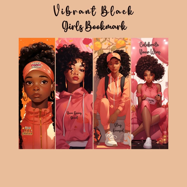 Black Girl Bookmarks - Etsy