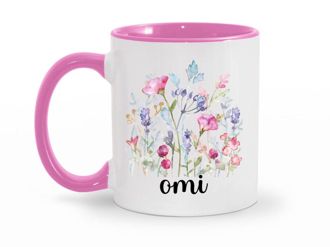 Omi Floral Design 11 Oz. Coffee Mug | Omi Coffee Mug | Grandma Gift ...