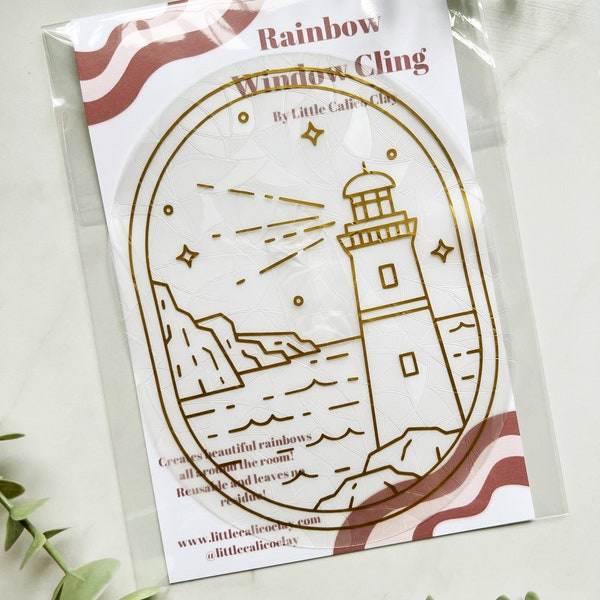 Lighthouse Window Cling - Etsy