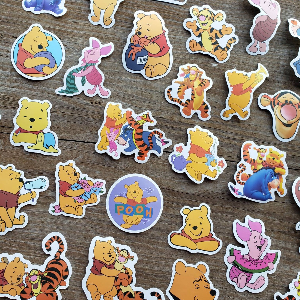 50 pcs Winnie the Pooh Sticker Pack Pooh Stickers Vinyl | Etsy
