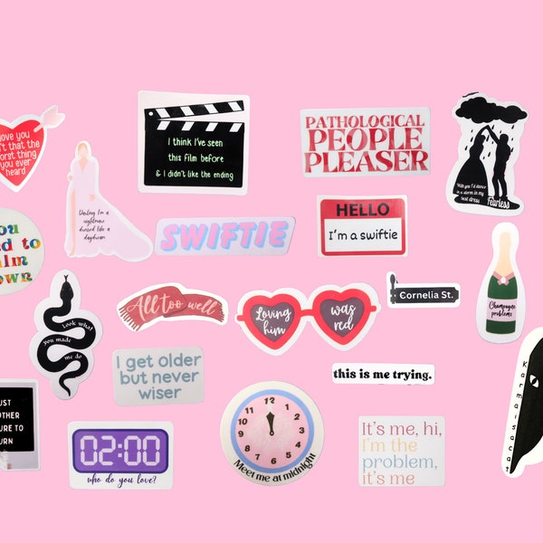 Taylor Swiftie Water Bottle Stickers - Etsy