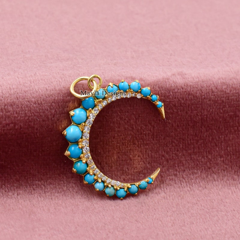 Turquoise Moon - Etsy